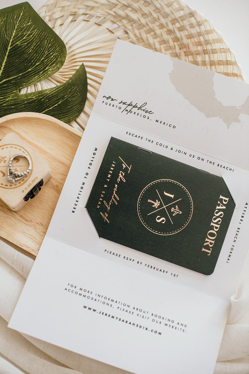 Tri-fold Passport Jacket – Here and There Weddings