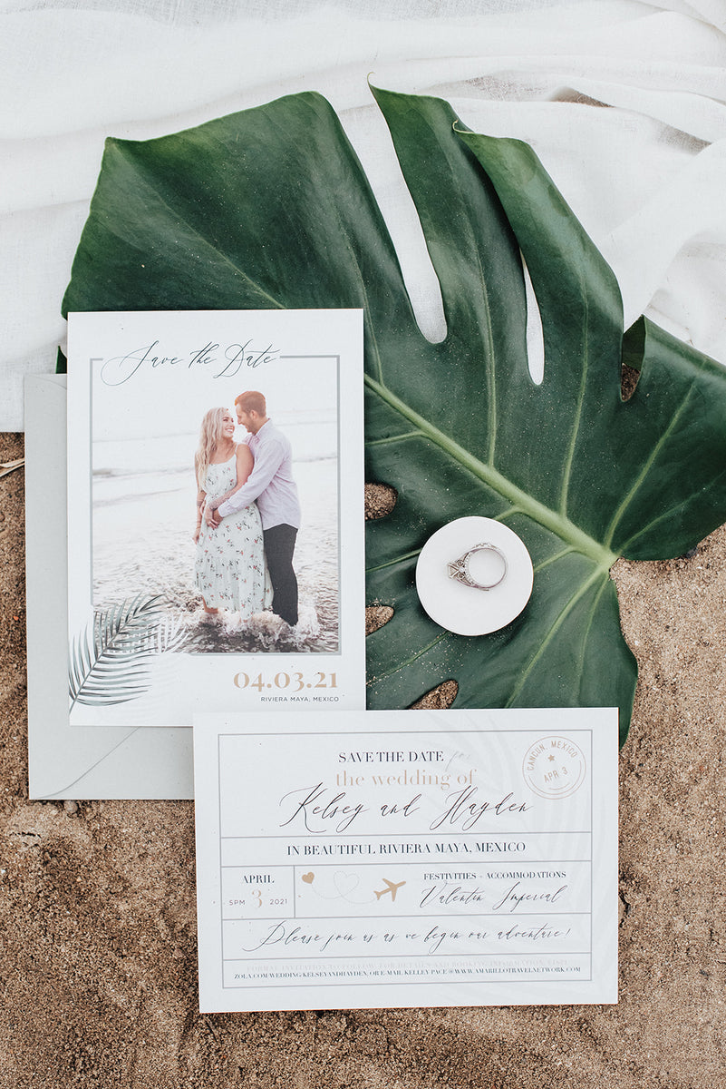 Save The Date Postcard – Here and There Weddings